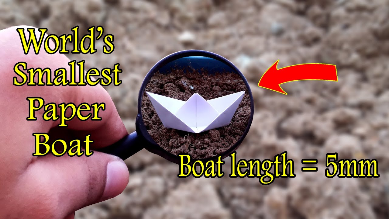 Making The World s Smallest Paper Boat World Smallest Paper Boat making-the-world-s-smallest-paper-boat-world-smallest-paper-boat