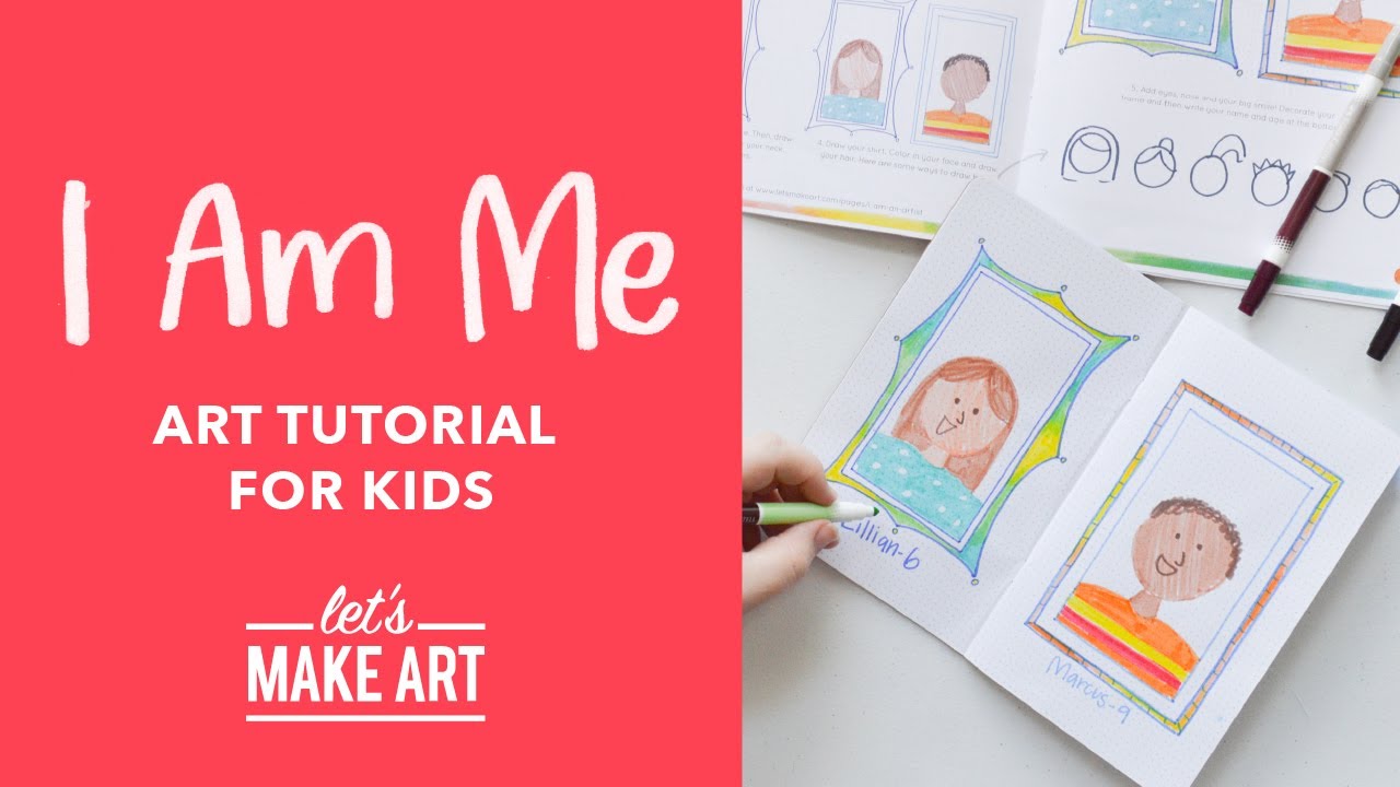 I Am Me | Kids Art Tutorial with Nicole Miyuki - YouTube