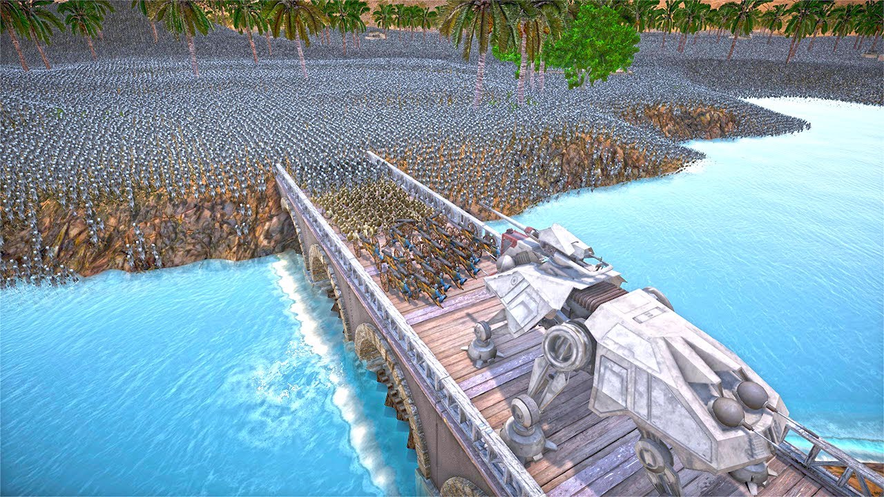 STAR WARS AT_TE Holding The Bridge To Save Villagers From MUTANTS ...