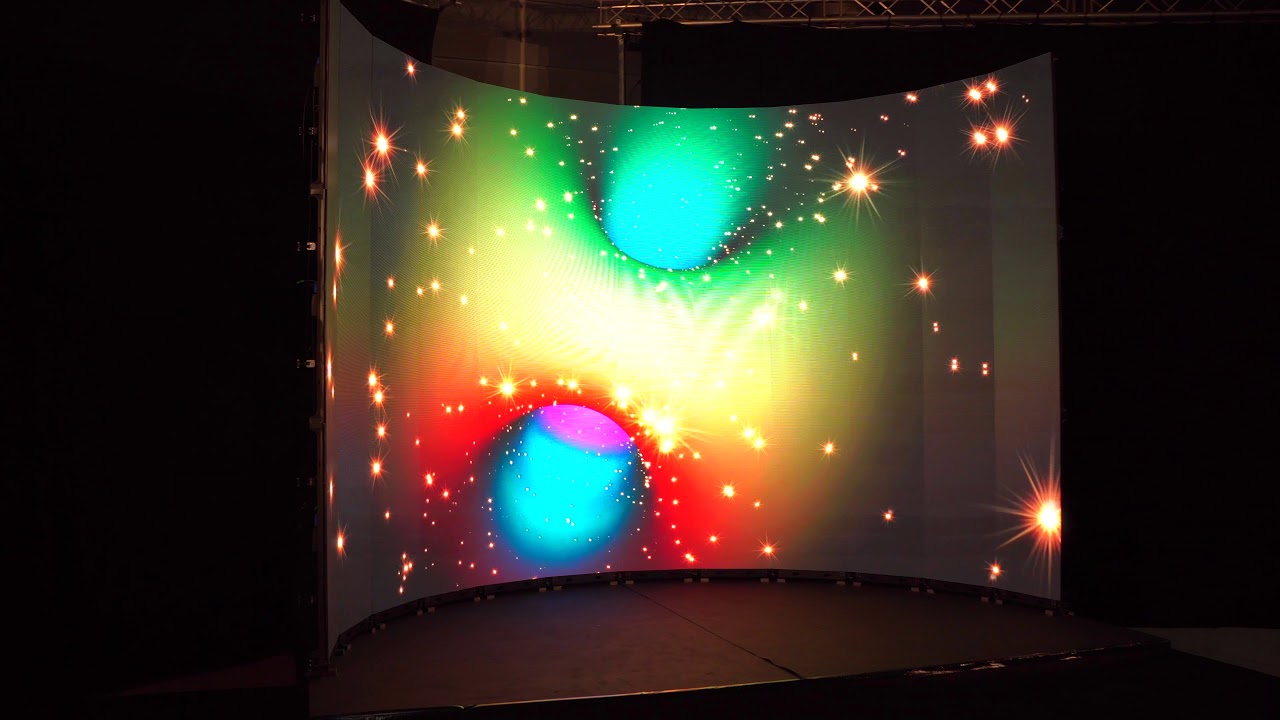 LED CURVED WALL P 3,9 outdoor - YouTube