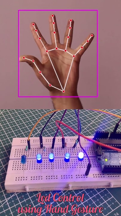 Led Control using Hand Gesture #shorts - YouTube