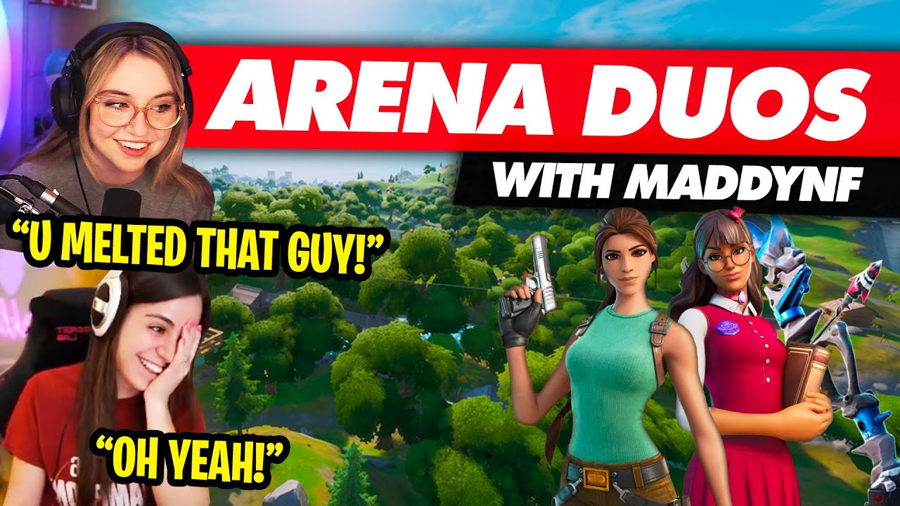ARENA DUO WIN with MaddyNF - Fortnite - YouTube