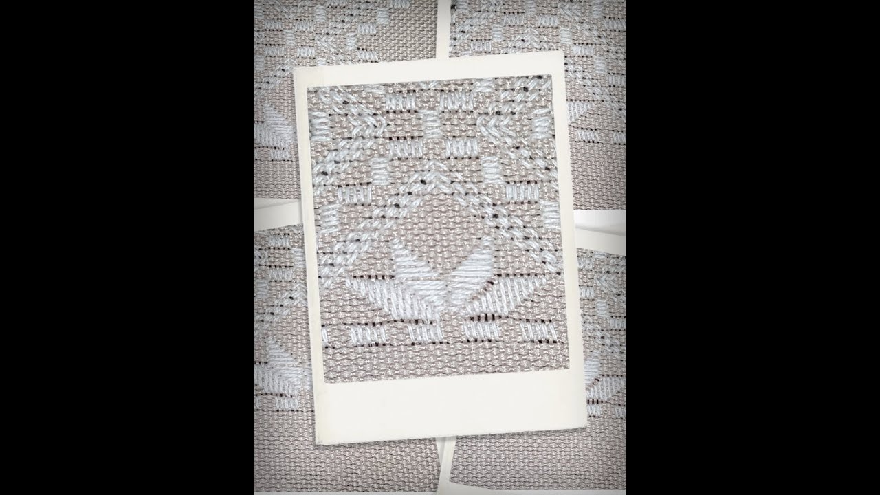 Hardanger embroidery Tutorial / part 2 - YouTube