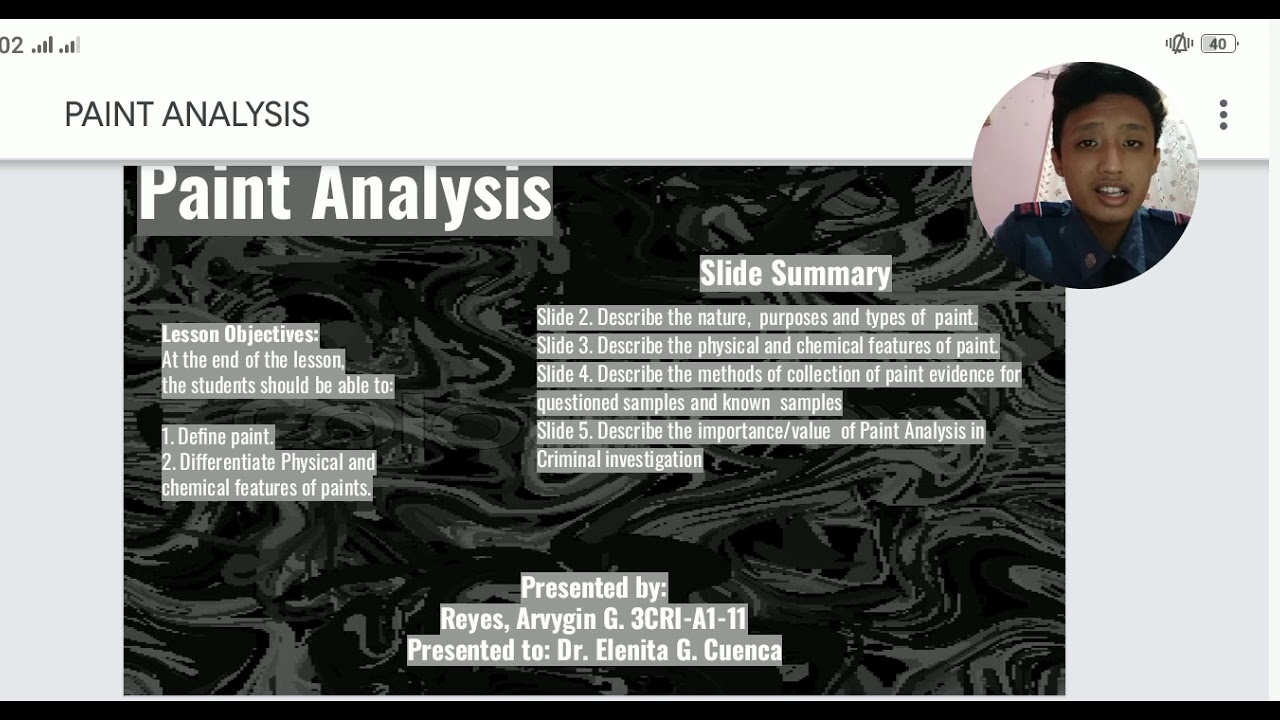 PAINT ANALYSIS FORENSIC CHEMISTRY AND TOXICOLOGY - YouTube