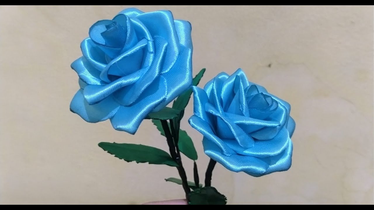 How to make rose satin ribbon | DIY - YouTube