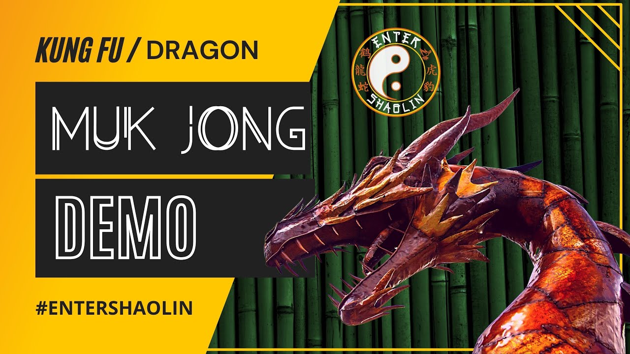 Shaolin Dragon Style | Muk Jong | Demo | Kung Fu Training - YouTube