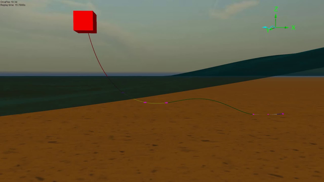 My first Orcaflex model - YouTube