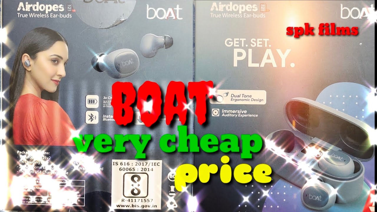 Boat blutooth headphones True Wireless Earbuds Unboxing... - YouTube