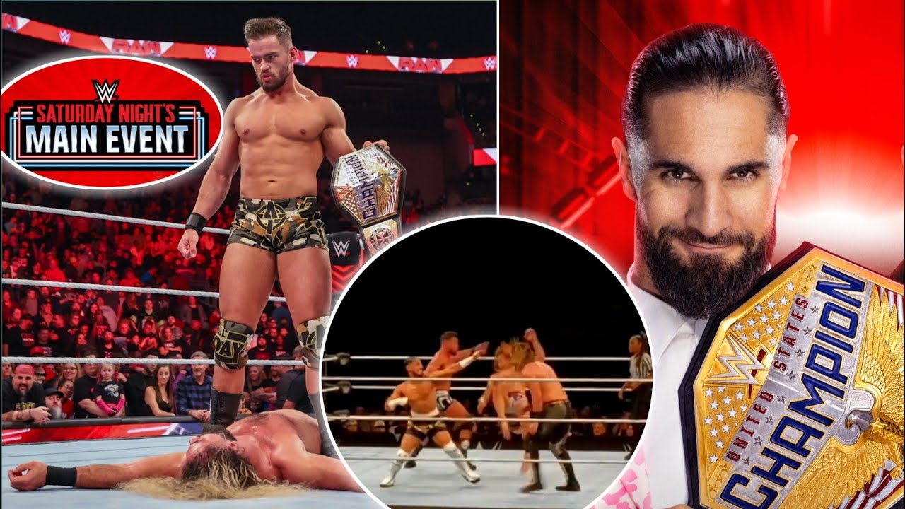 Fatel 4 Way match for US championship Dark match | Seth, Riddle, Theory ...