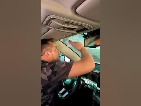 Чем убрать разводы на лобовом стекле Жирное стекло - YouTube