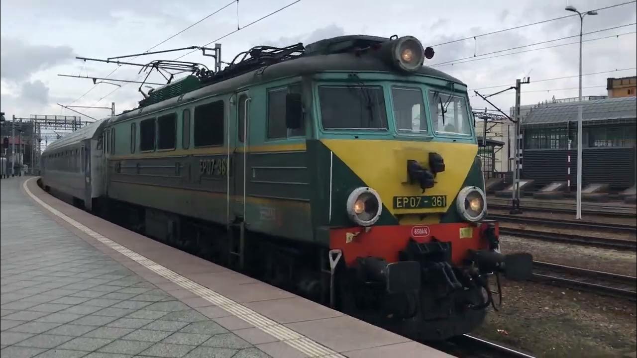 EP07-361 z pociągiem IC 86103 Szkuner relacji Słupsk - Wrocław Gł. | wjazd do Wrocławia - YouTube