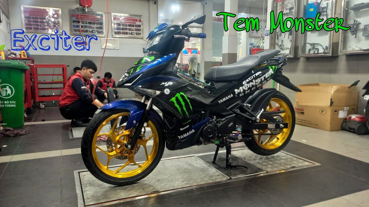 Xe Yamaha Exciter 2020 Tem Monster | Review Phụ Kiện Exciter Độ | Quang ...