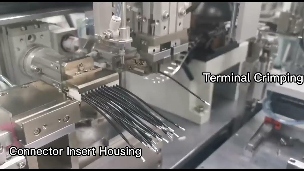 How To Do Connector Insert Housing For Wire Harness Processing After terminal crimping machine ...