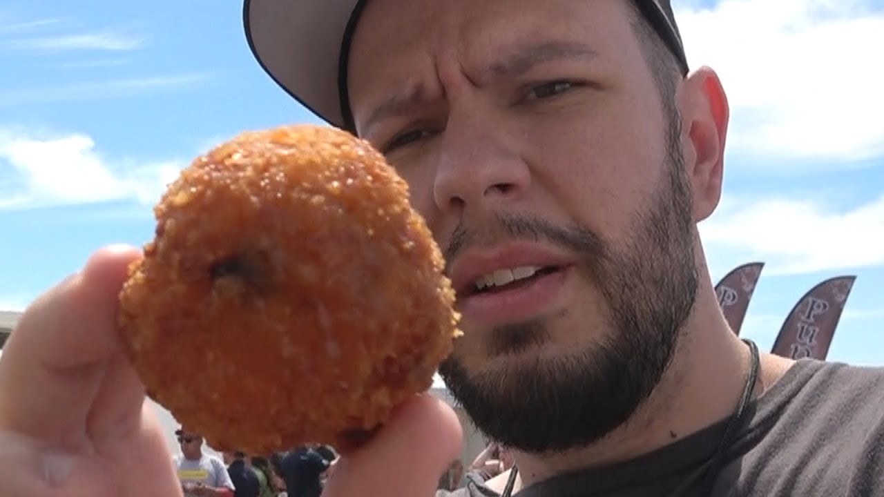 Deep Fried Kimchi Rice Balls - YouTube