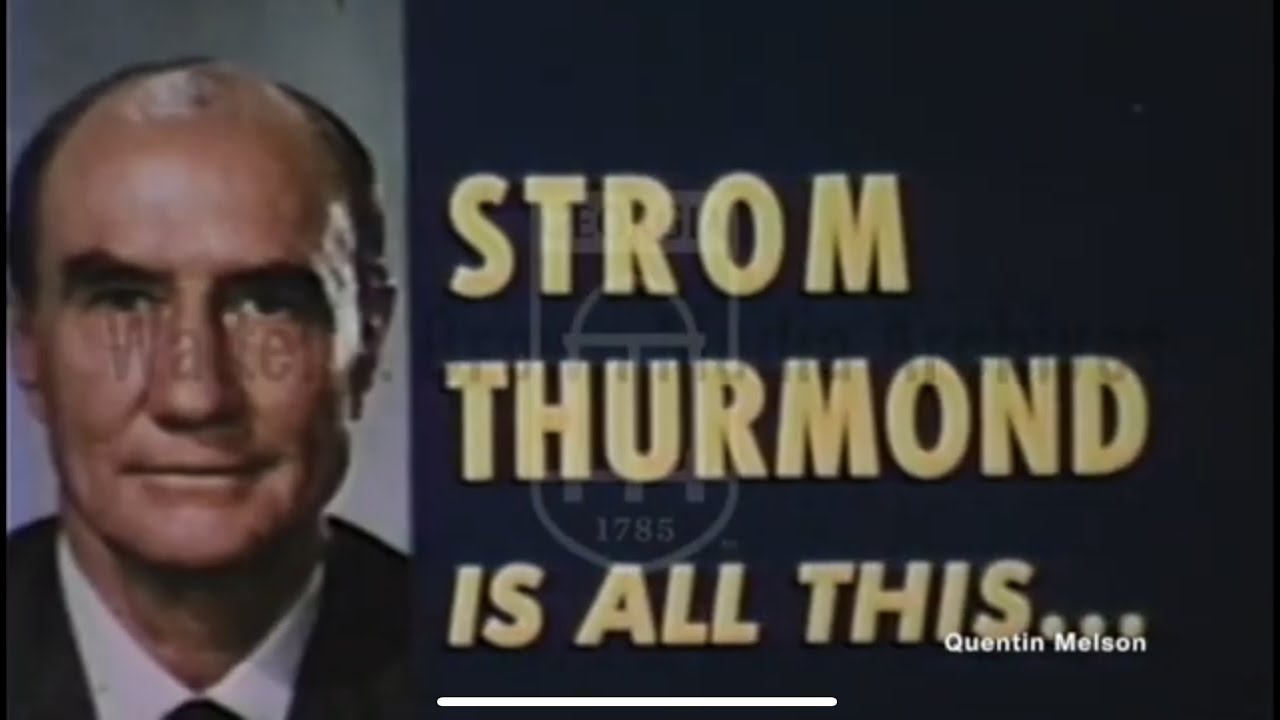 Strom Thurmond Campaign Ad (September 11, 1971) - YouTube
