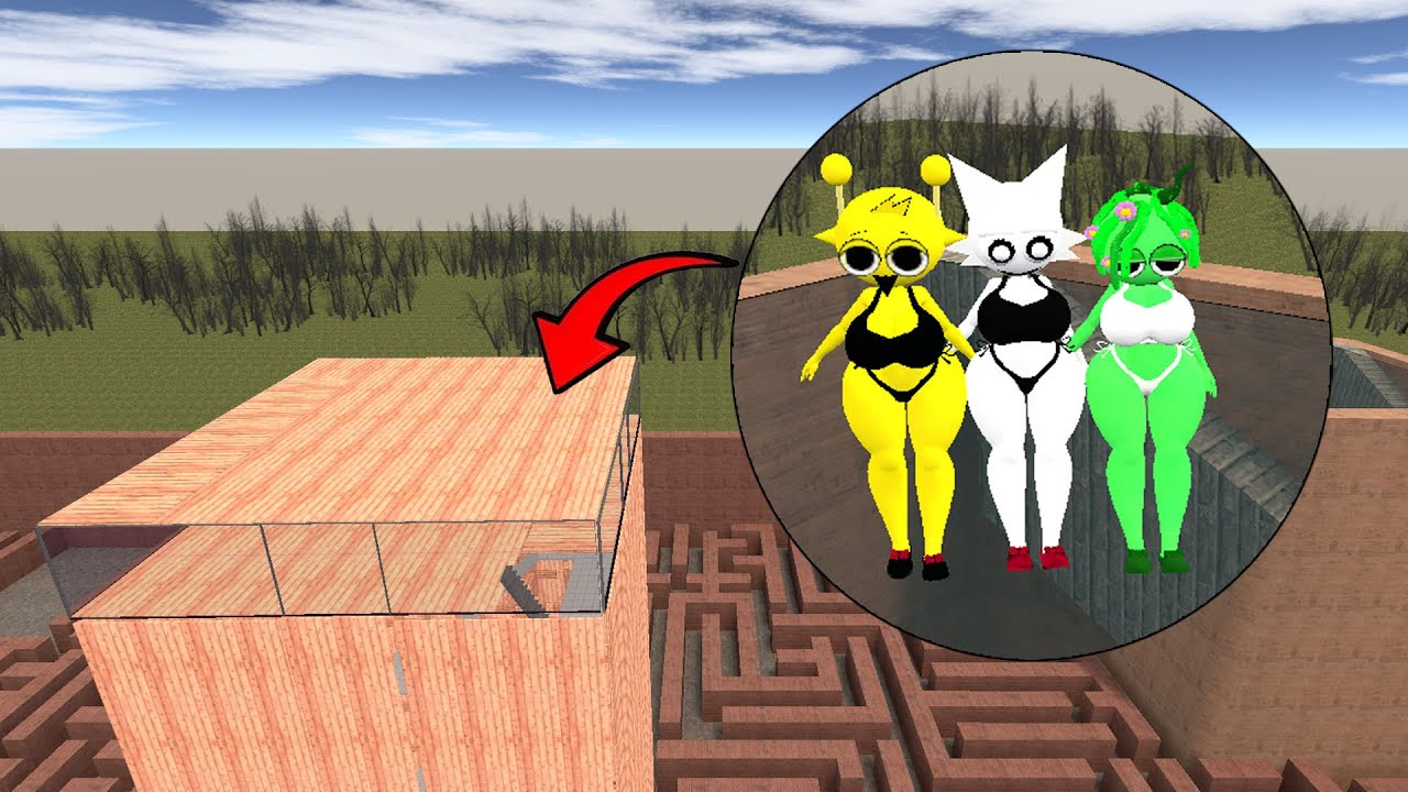 MISS YELLOW,MISS WENDA,MISS GREEN vs NEW TOWER Epic Battle in Garry’s ...