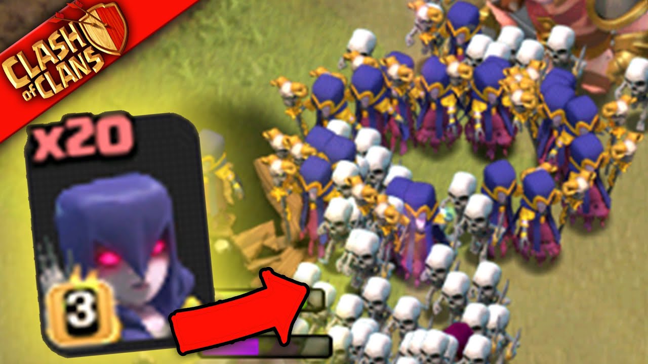 Clash of Clans: "THE WITCHES FLOOD IN!" HIGH LEVEL WAR BASES...3 ...