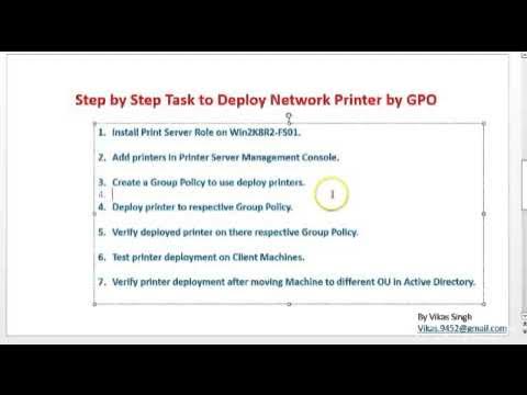How to Deploy/Install Network Printer By Using Group Policy (GPO) - YouTube