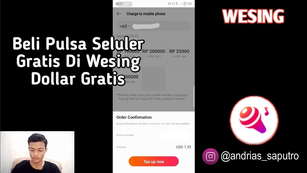 Cara beli pulsa seluler menggunakan paypal gratis di wesing dollar ...