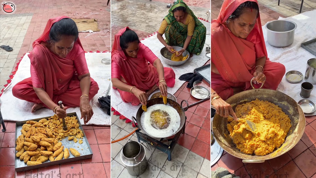 Ladva making - 55 year old mom - Indian sweet dish #ladu #recipe - YouTube