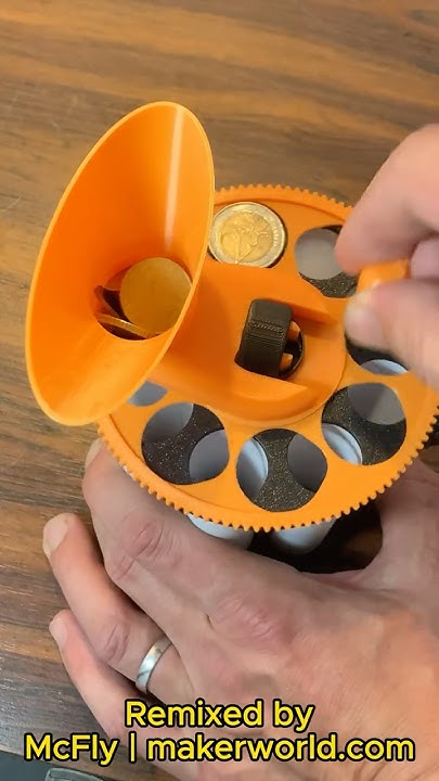 3D Printed Coin Sorting Machine - YouTube