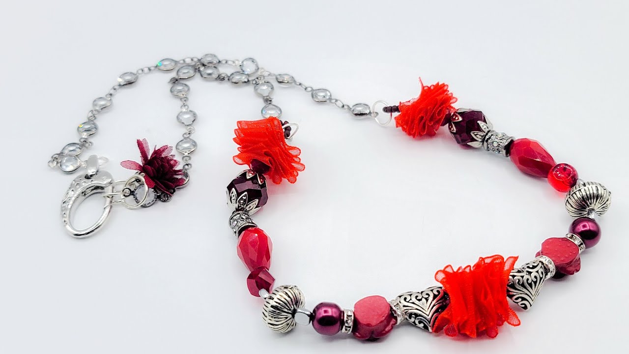 Vlog #31- (Bilingual) Ribbon Necklace Tutorial - YouTube