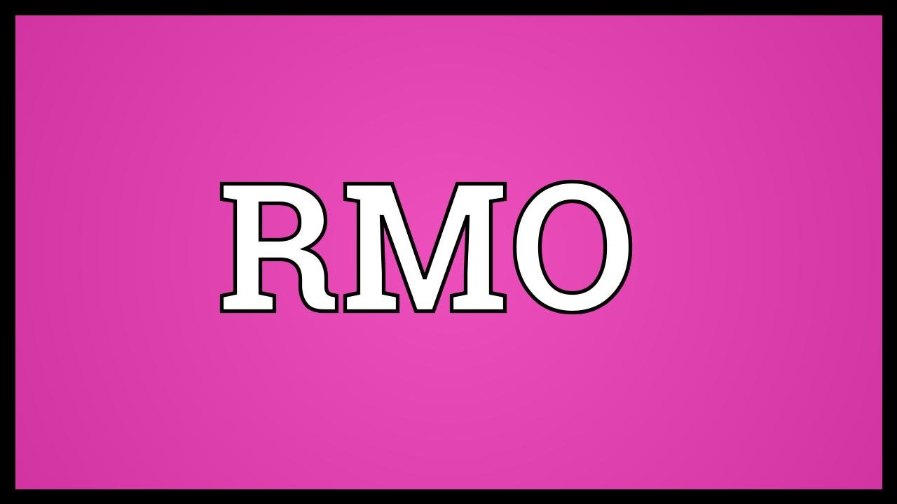 RMO Meaning - YouTube