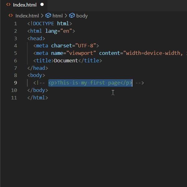 Comment In Html Vscode Shortcut Key Shorts Html5 Webdevelopment 5956