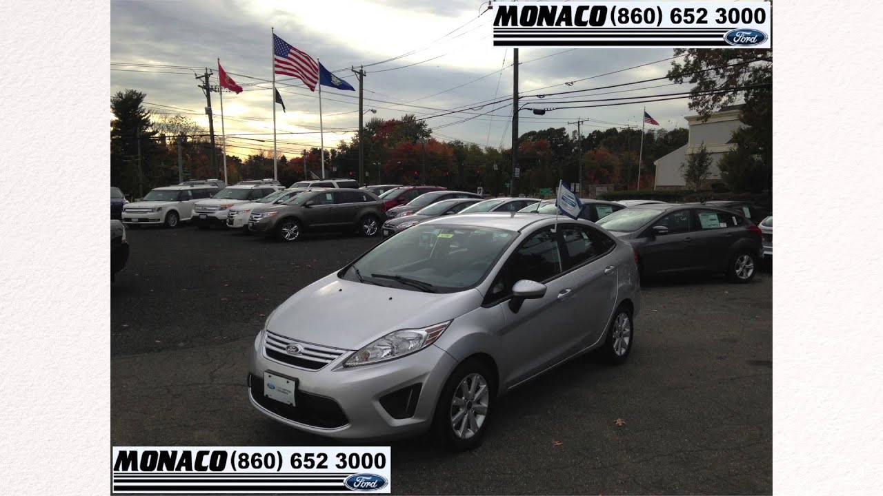 2012 Fiesta SE for sale at Monaco Ford in Glastonbury, CT - YouTube