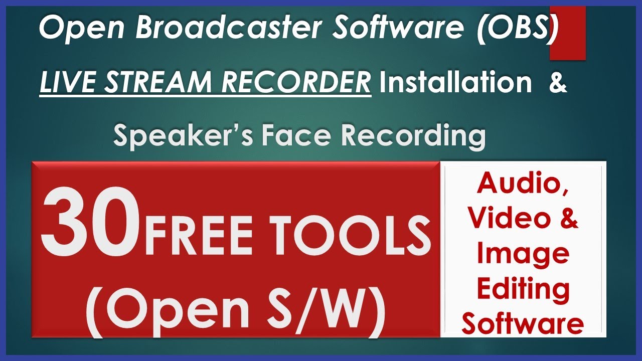 30 FREE Tools to Make Our Work Simple in Audio Video & LIVE Stream ...
