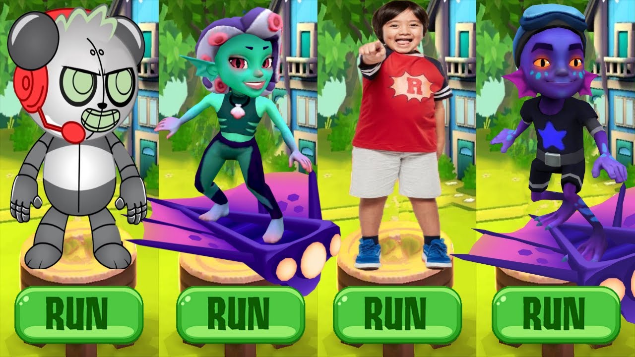 Tag with Ryan vs Subway Surfers Underwater Update - Noel Deep Blue and ...