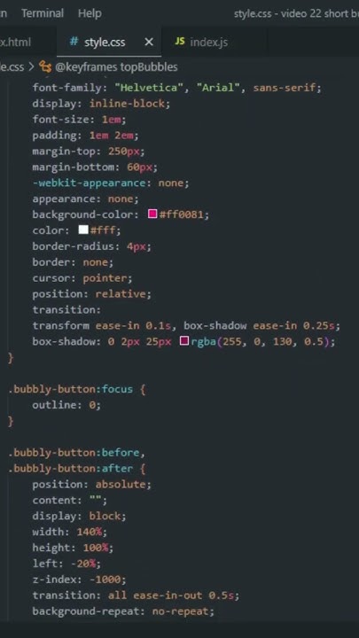 Button Splash in HTML: How To Make Animated Button Splash Using HTML CSS | CSS Animation #short ...