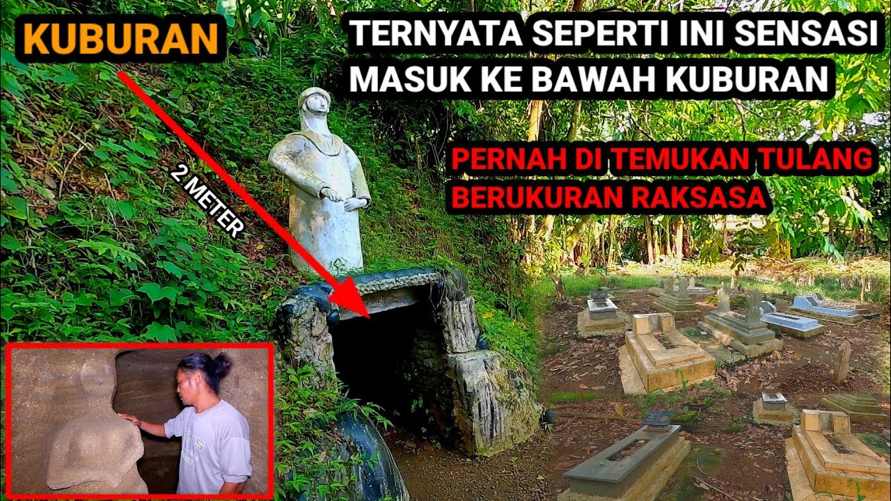 GOA DI BAWAH KUBURAN DI GALI OLEH SEORANG PRIA ASAL MAJALENGKA - YouTube