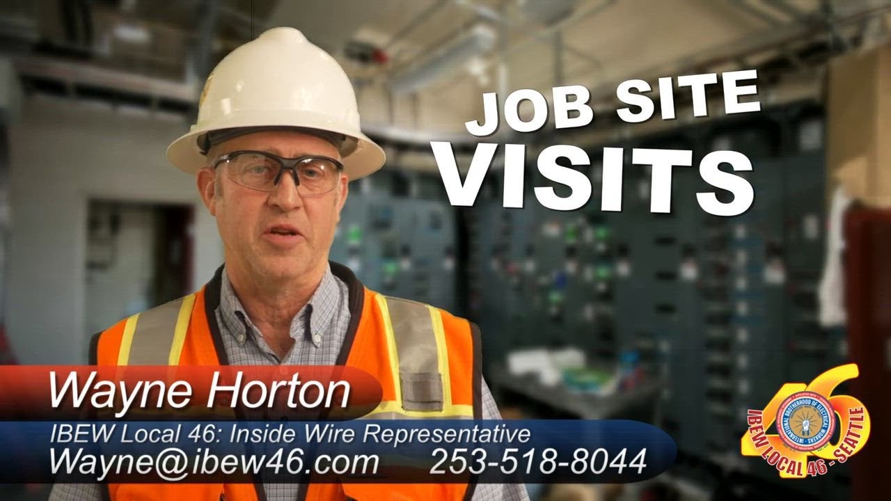 IBEW Local 46: Job site visits Aug 2023 - YouTube