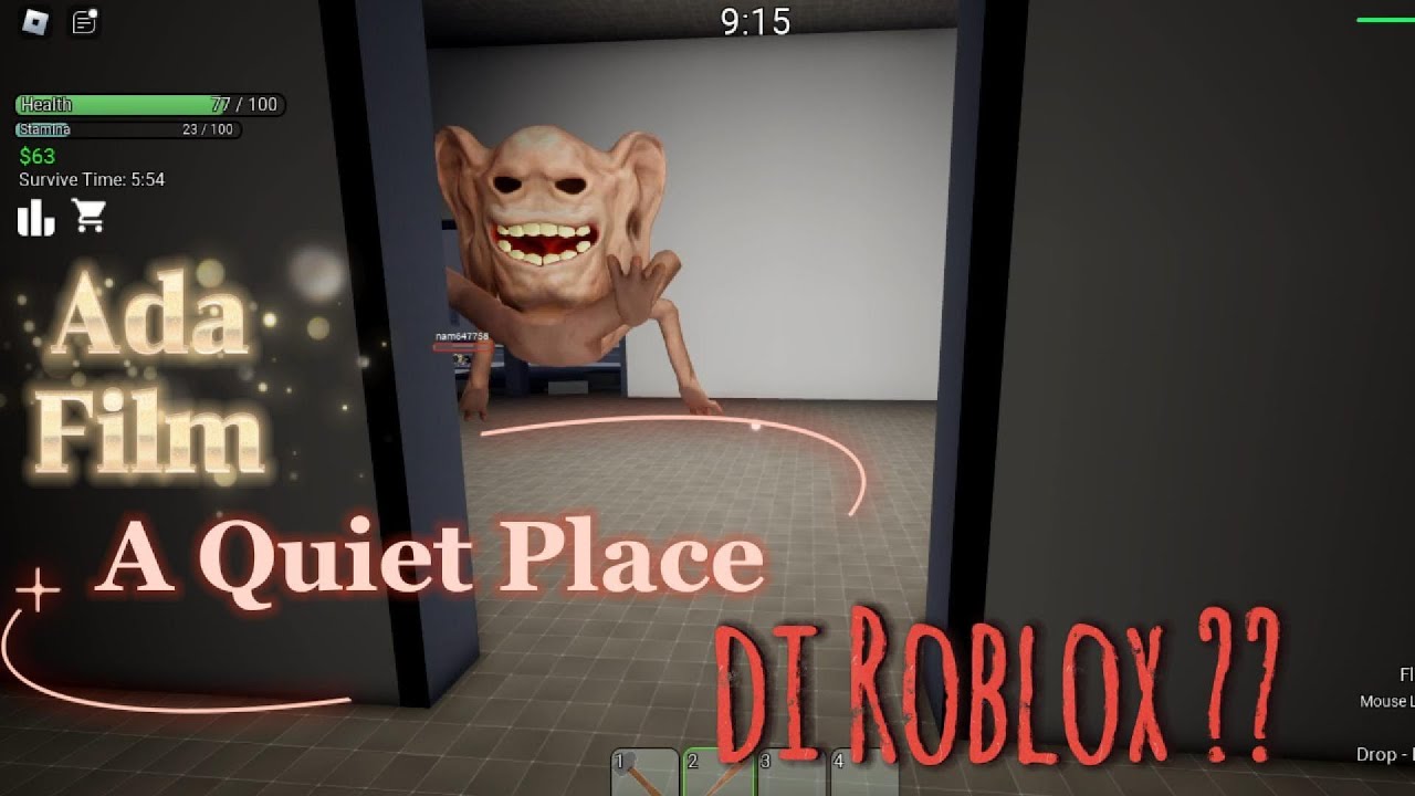 A Silent Town versi film A Quiet Place di Roblox #roblox #asilenttown # ...