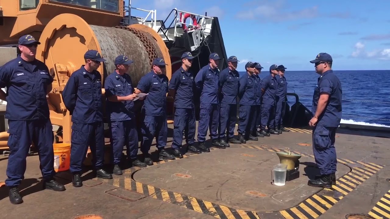 U. S. Coast Guard Cutterman Ceremony - YouTube