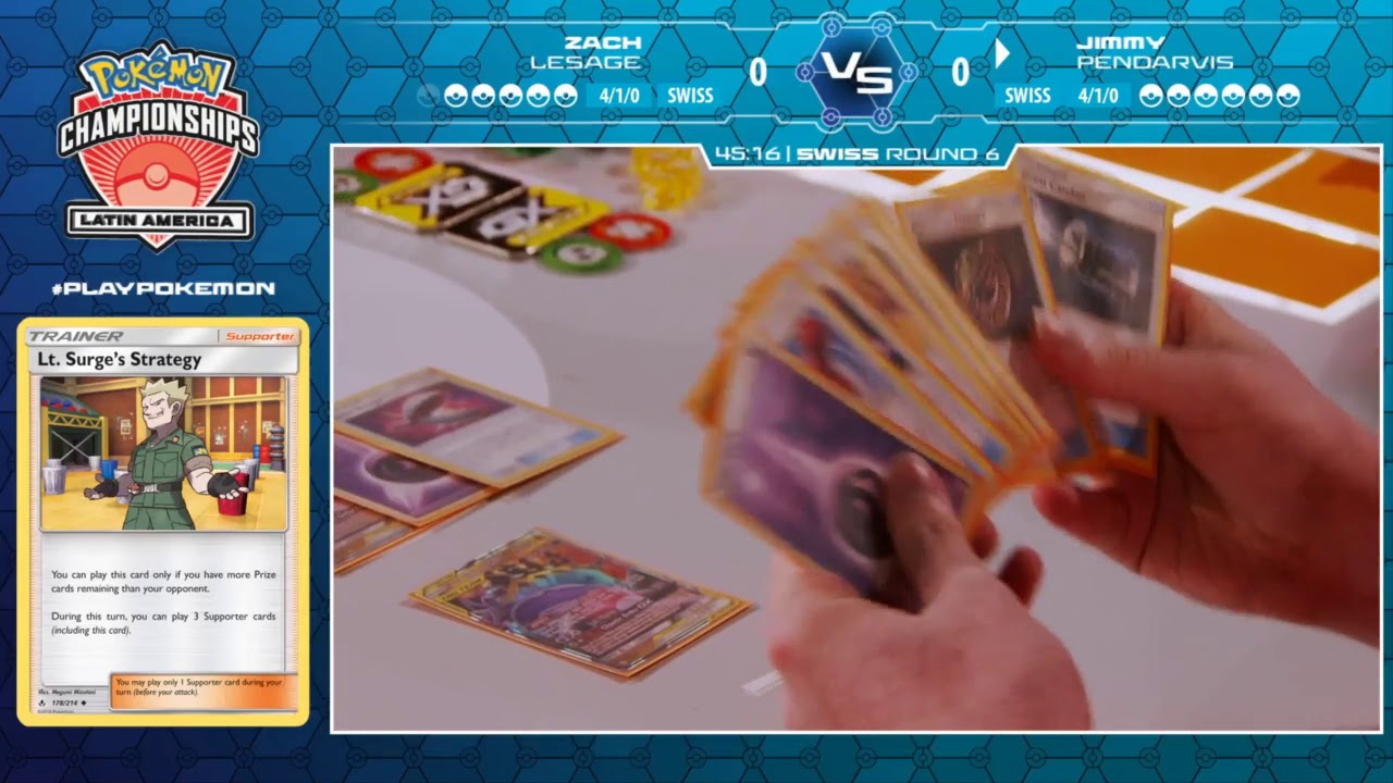 TCG Zach Lesage Vs Jimmy Pendarvis R6 -2020 Pokémon Latin America ...