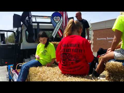 2014 Dogwood Parade In Quincy Illinois, float Mid America Military Salute
