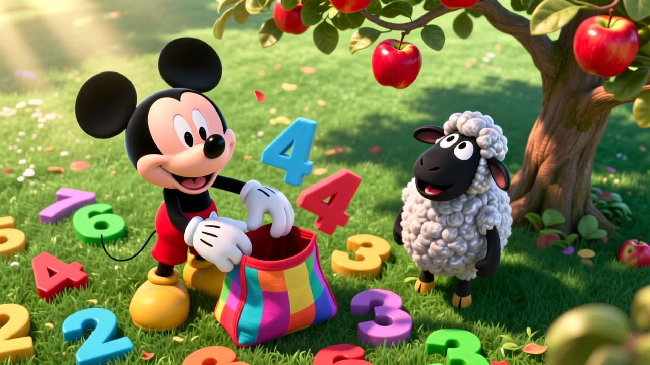 Baa Baa Black Sheep with Mickey Mouse 🐑🐭 | Fun Learning Adventure for ...