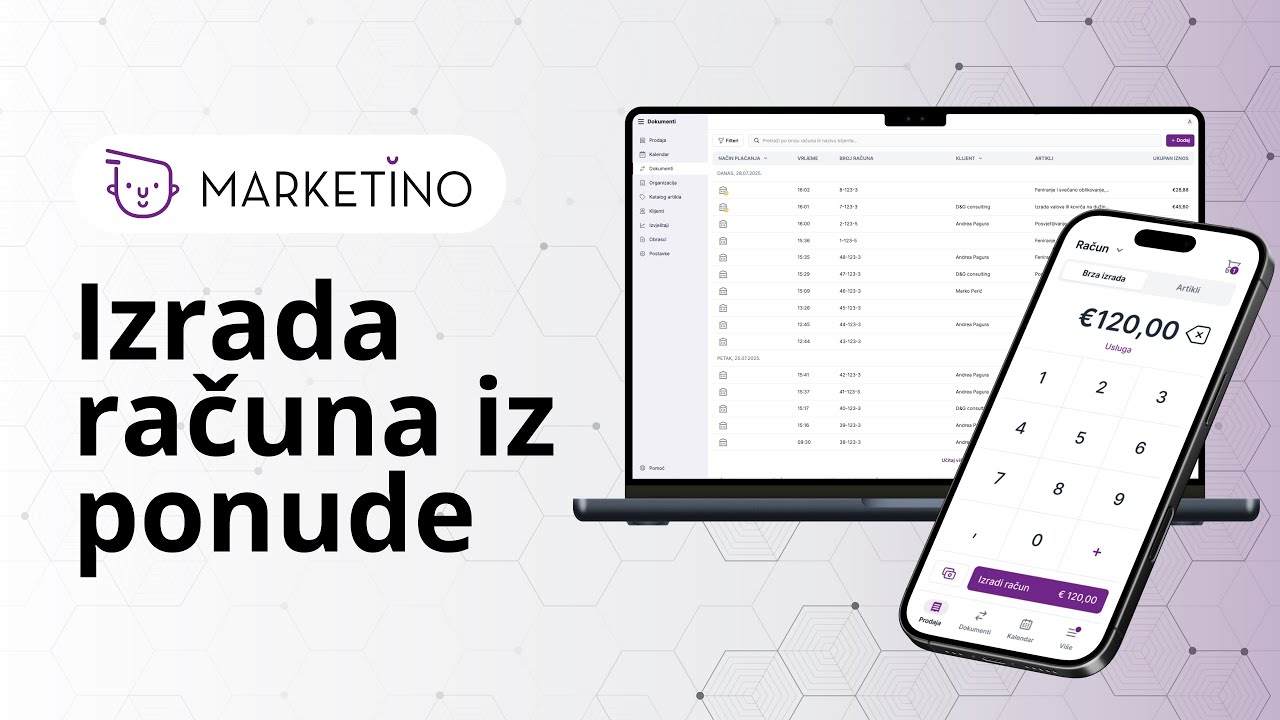 Izrada računa iz ponude - YouTube