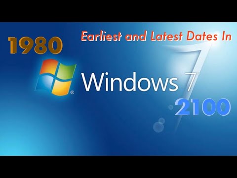 Earliest and Latest Dates In Windows 7 | The Tech Boy - YouTube