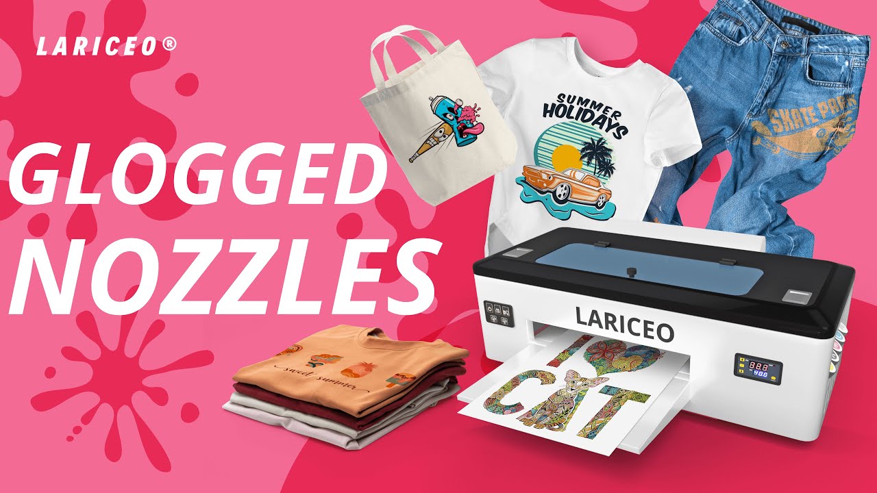 A3 L1800 DTF PRINTER VIDEO TUTORIALS - PRINTING TEST PAGE WITH BROKEN ...