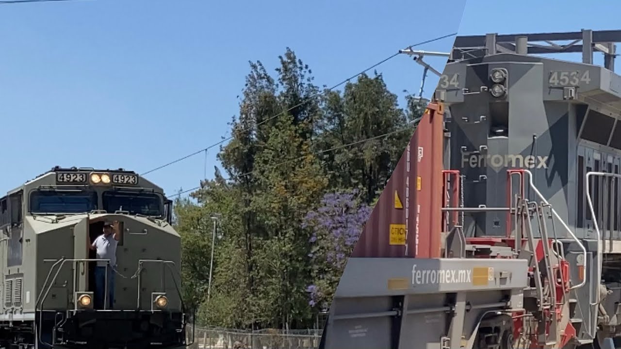 Tren Intermodal llegando a Guadalajara con las nuevas locomotoras de ...