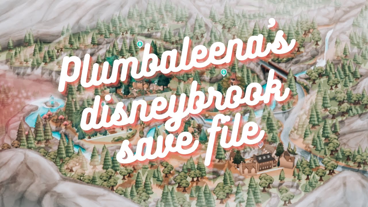 PLUMBALEENA'S DISNEYBROOK SAVE FILE - SIMS 4 SAVE FILE NO CC - YouTube