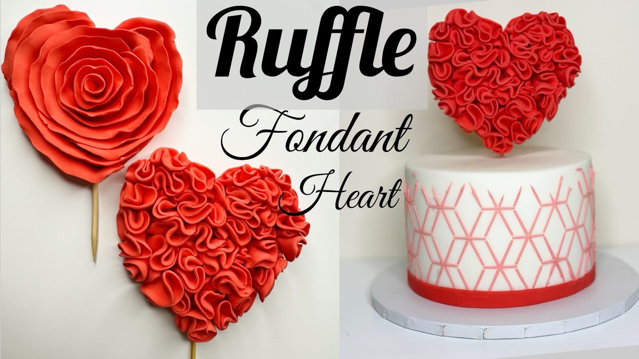 Creating PERFECT Fondant Hearts for Your Cake - YouTube