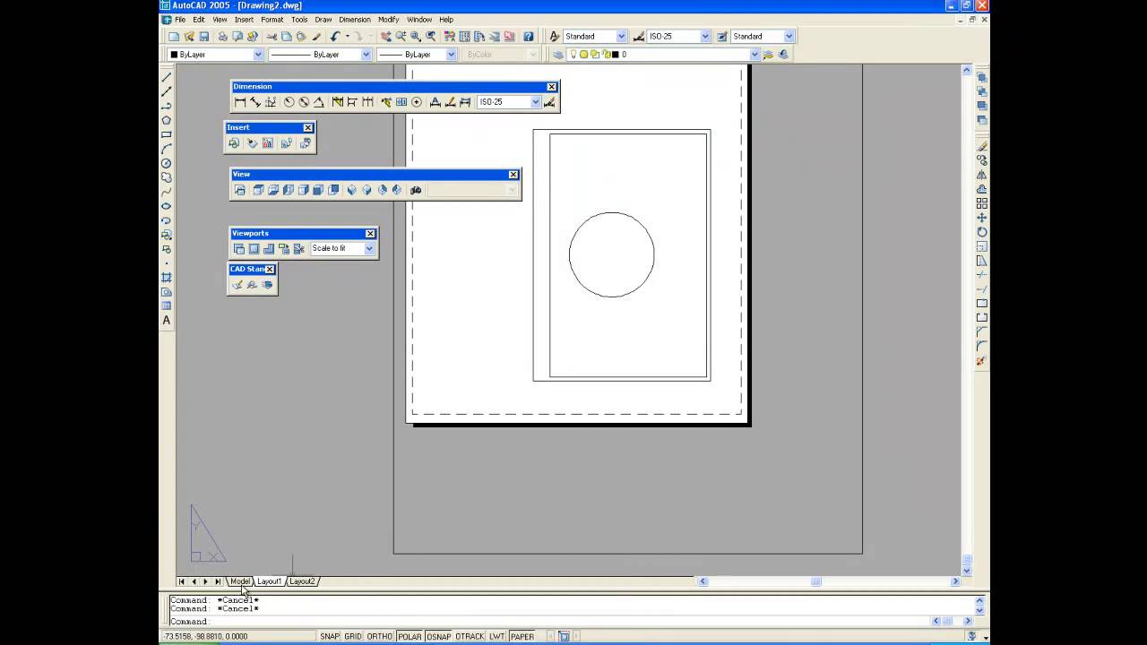 autocad 2005 print settings - YouTube
