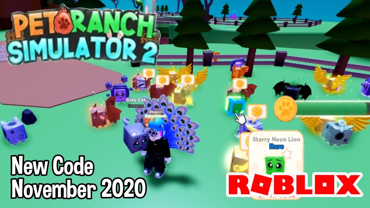 Roblox Pet Ranch Simulator 2 -New Code November 2020 - YouTube