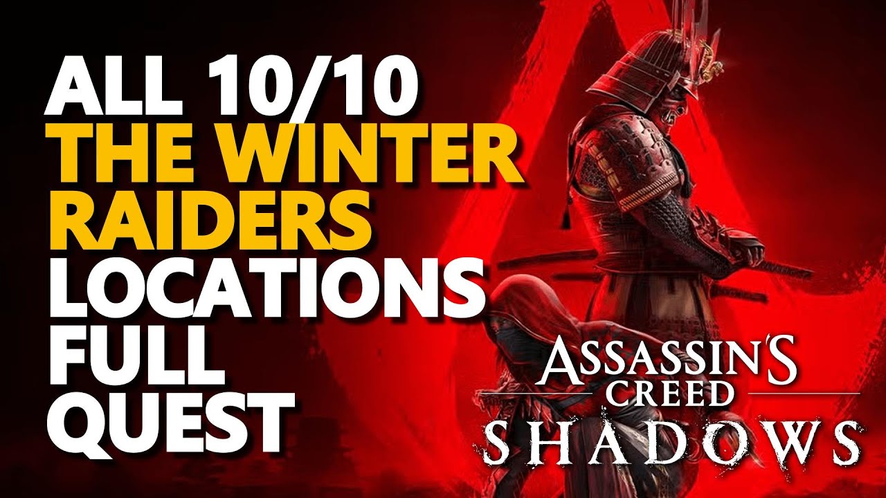 All The Winter Raiders FULL QUEST Assassin's Creed Shadows - YouTube