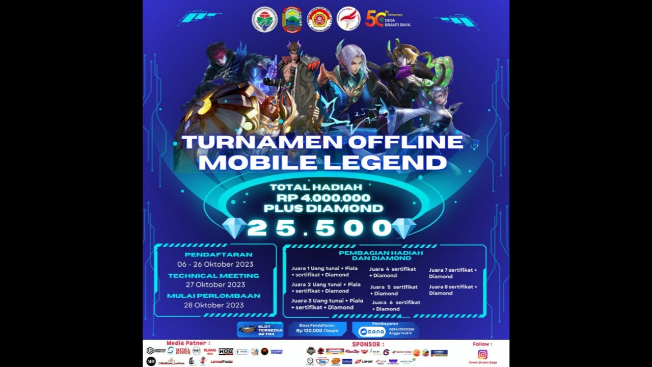 TOURNAMENT OFFLINE MLBB | 16 BESAR | WALUYO VS FISABILILLAH 1 | BRANTI EXPO - YouTube