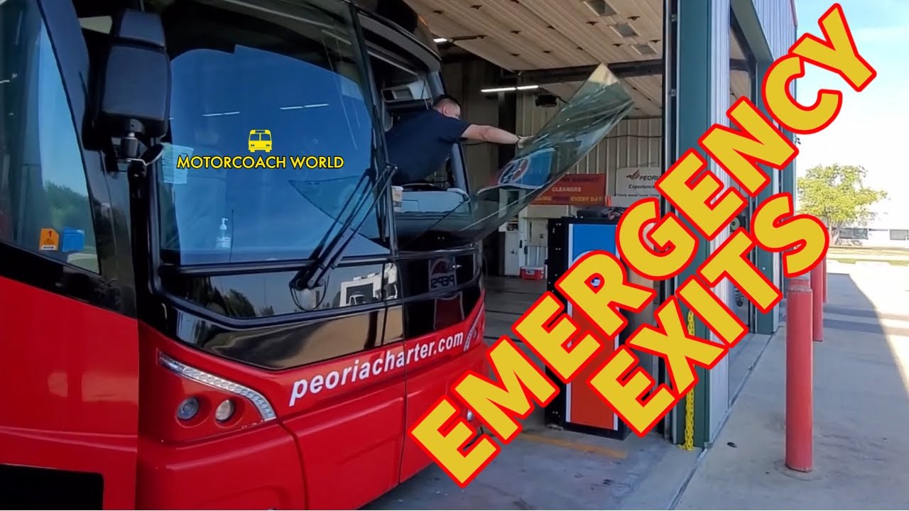 Where are all the Emergency Exits on a coach bus? - YouTube